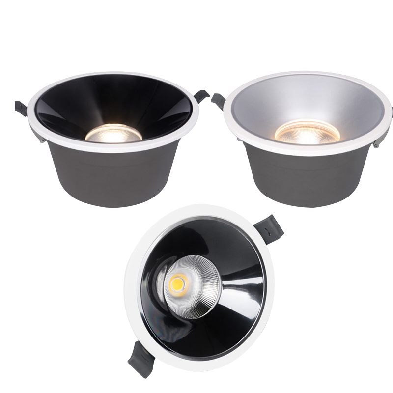 Deep reflective cup downlight manufacturer, two reflective cups downlight